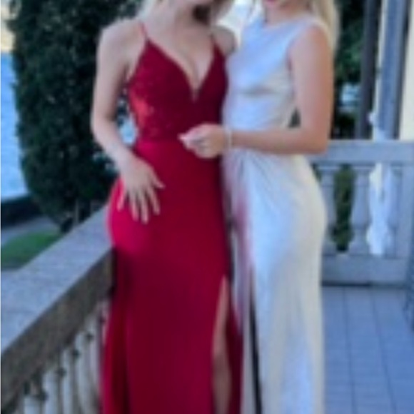 Dresses | Chic Scarlet Prom Dress | Poshmark